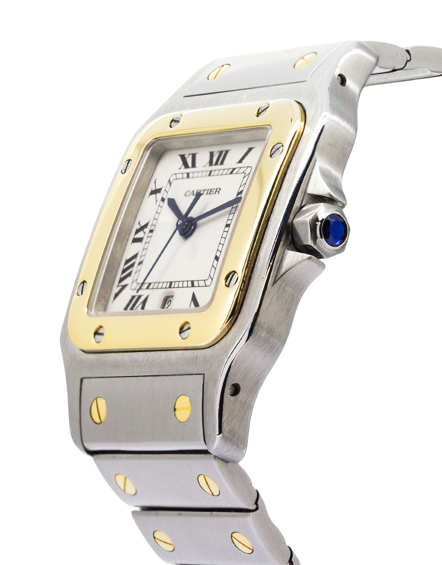 Cartier Santos Galbee 1566 18ct Gold 28mm - Luxury Watch Group